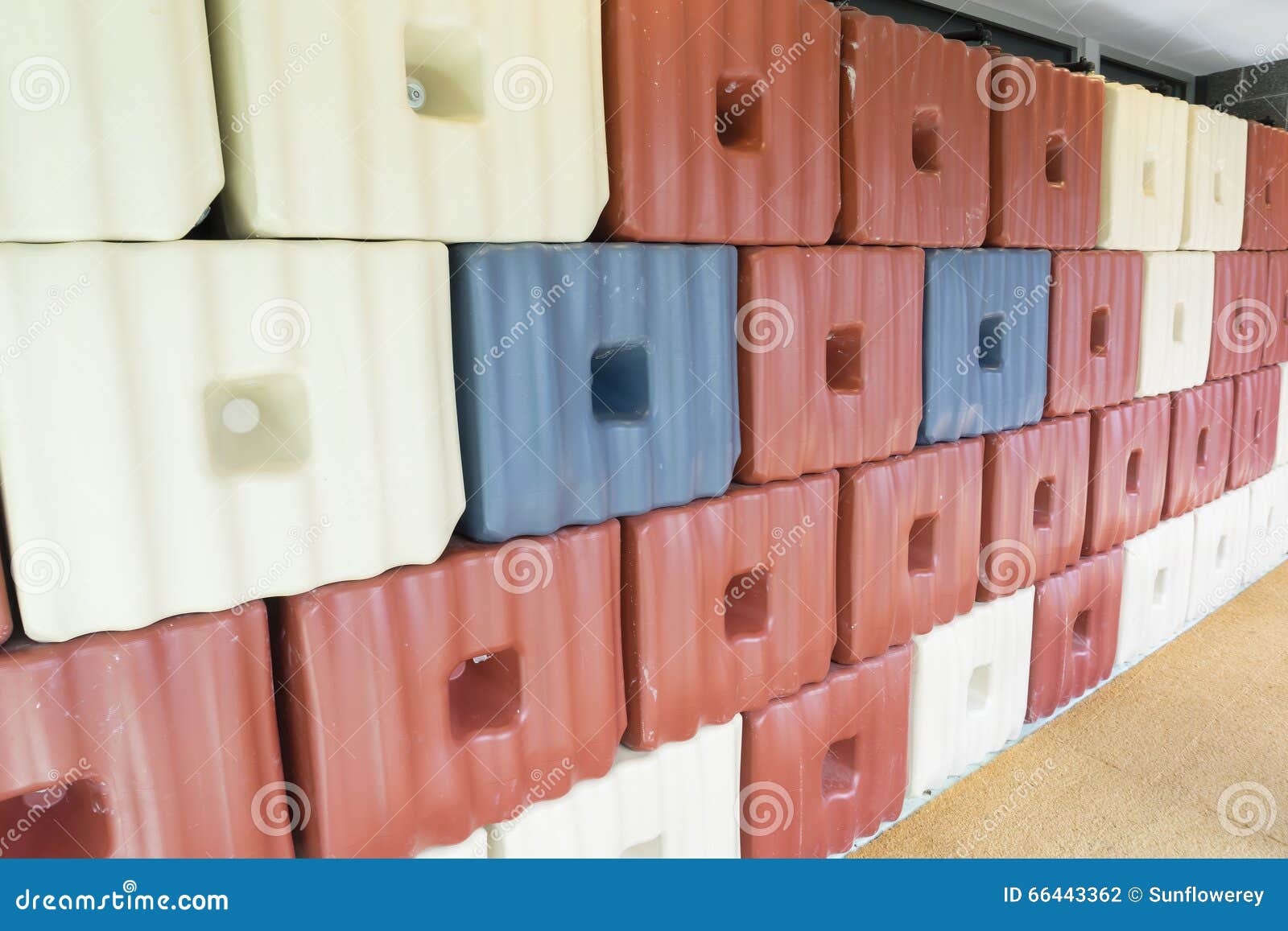 A Stack Of Modular Steel Fence Elements Made Of Galvanized Steel Stock ...
