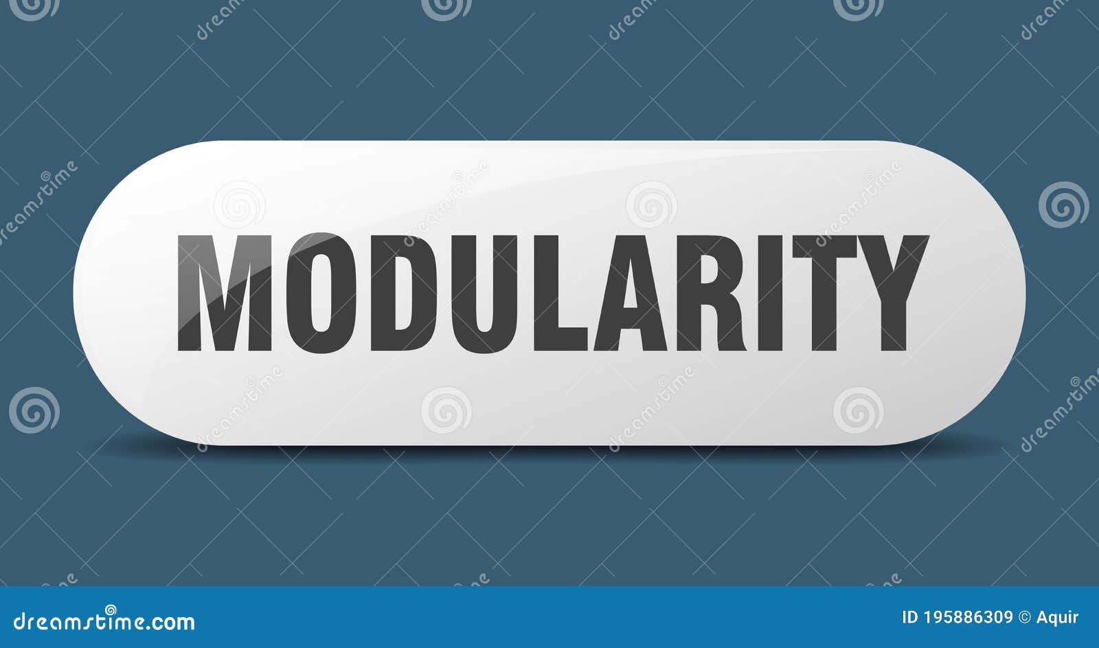 Modularity Button. Modularity Sign. Key. Push Button Stock Vector ...