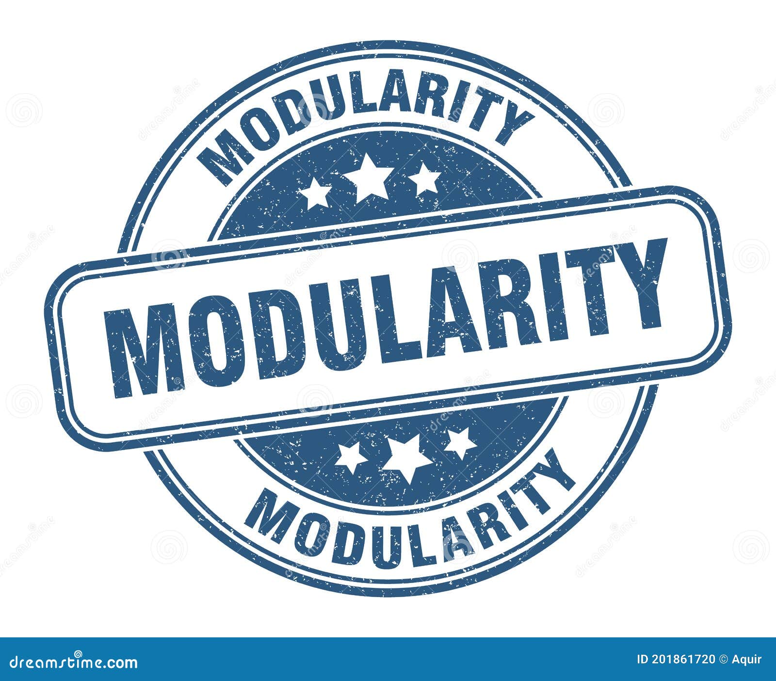 Modularity Stamp. Modularity Round Grunge Sign Stock Vector ...