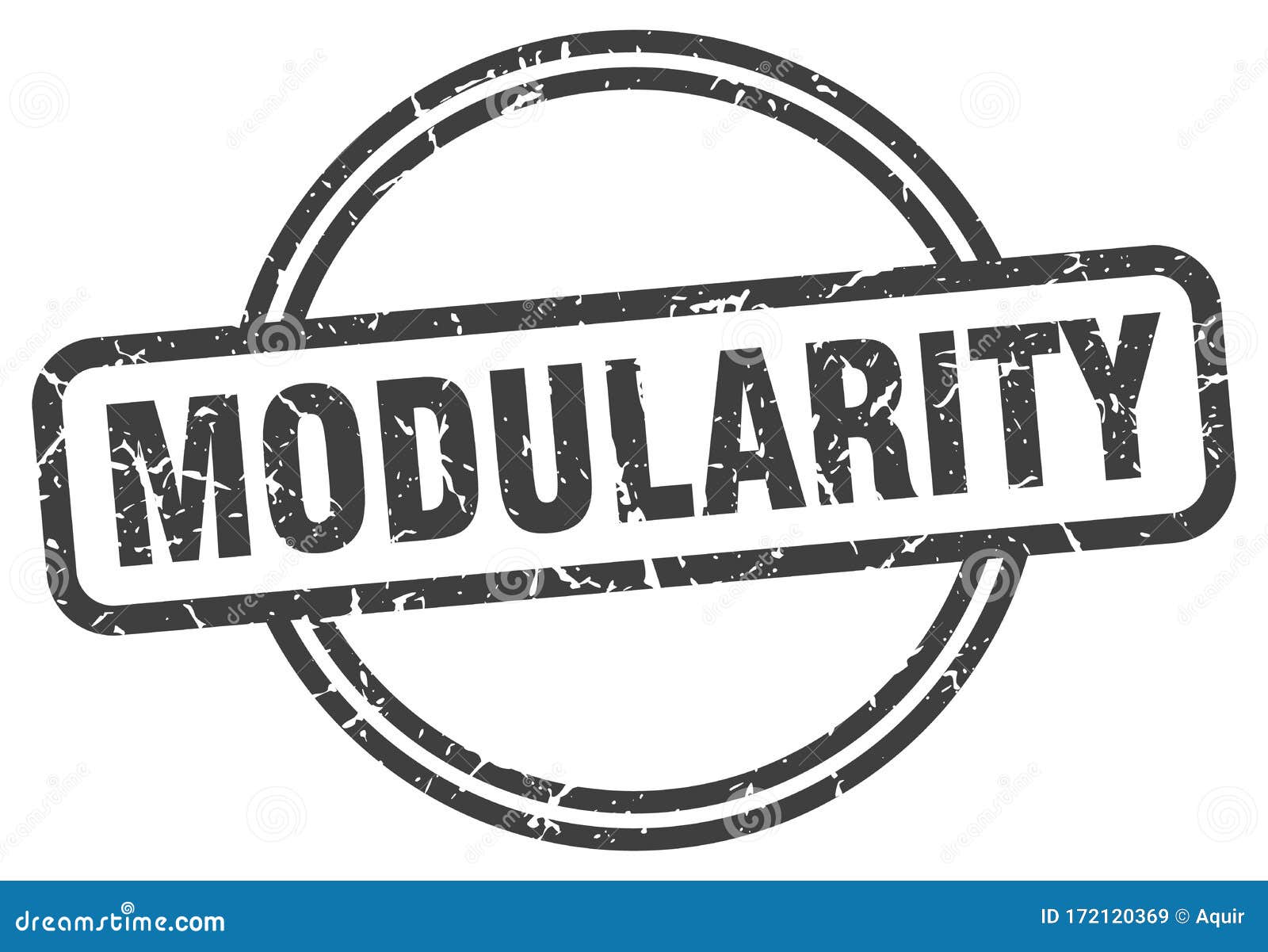 Modularity Stamp. Modularity Round Grunge Sign Stock Vector ...