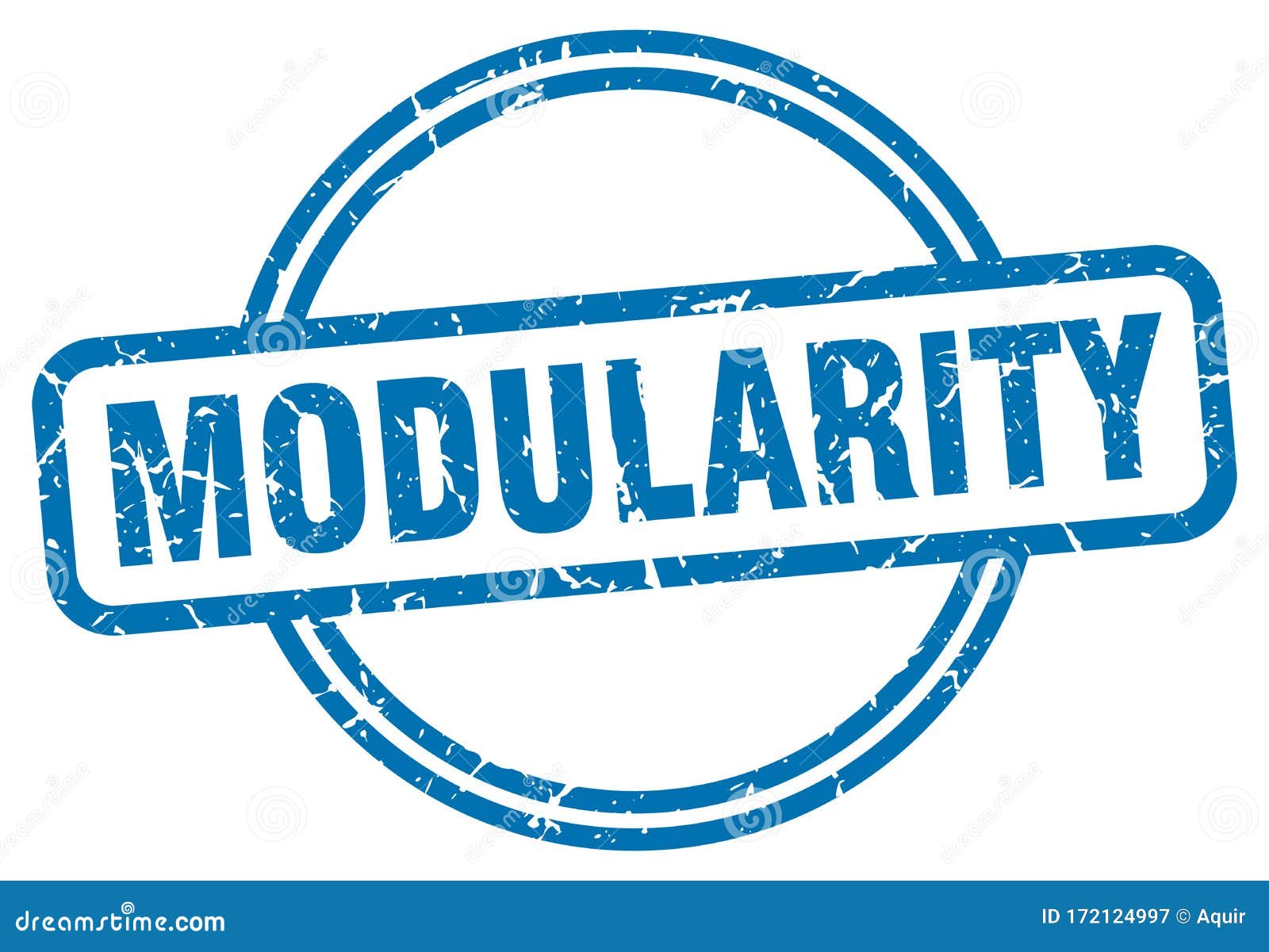 Modularity Stamp. Modularity Round Grunge Sign Stock Vector ...