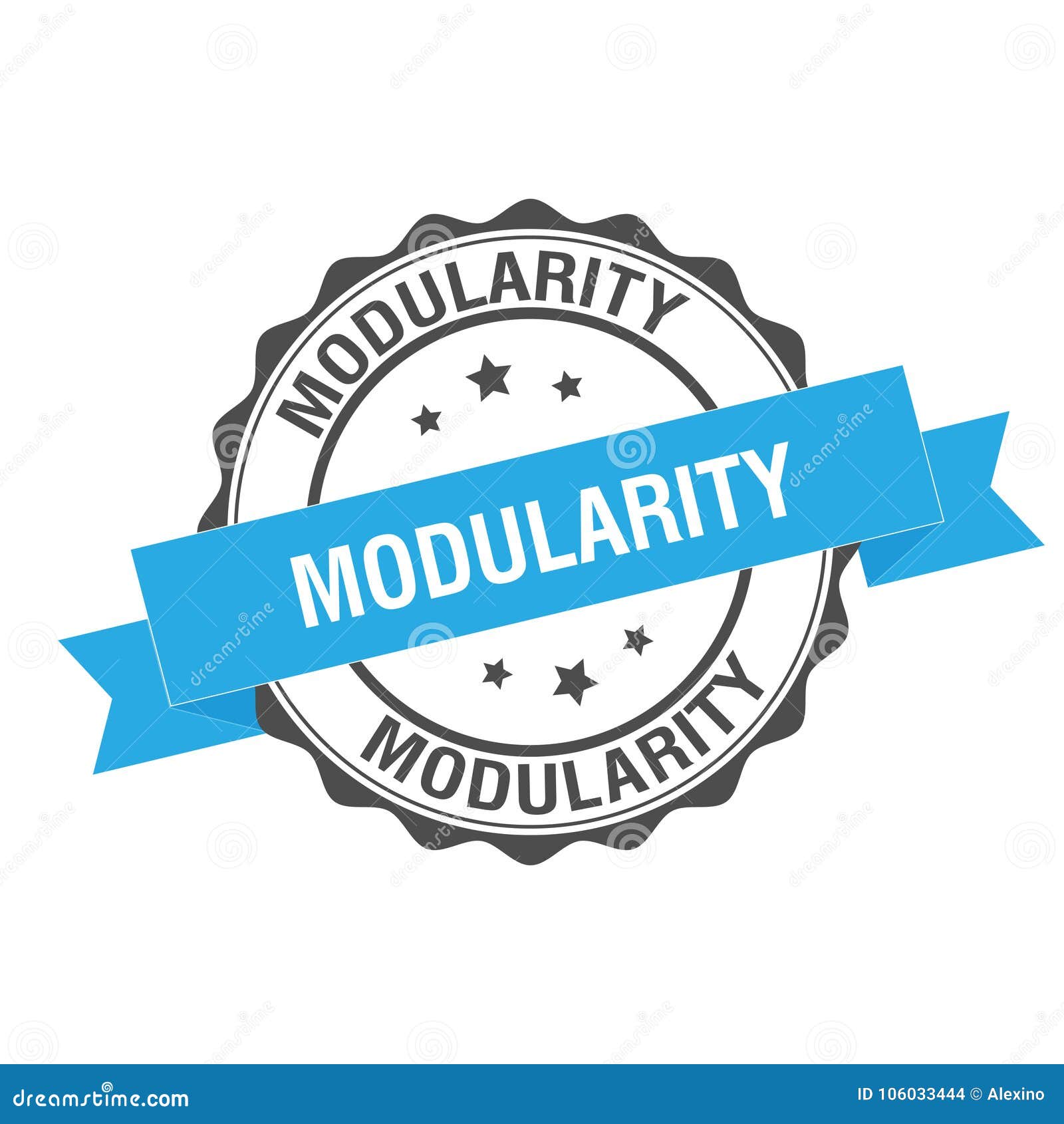Modularity Stamp Illustration Stock Vector - Illustration of round ...
