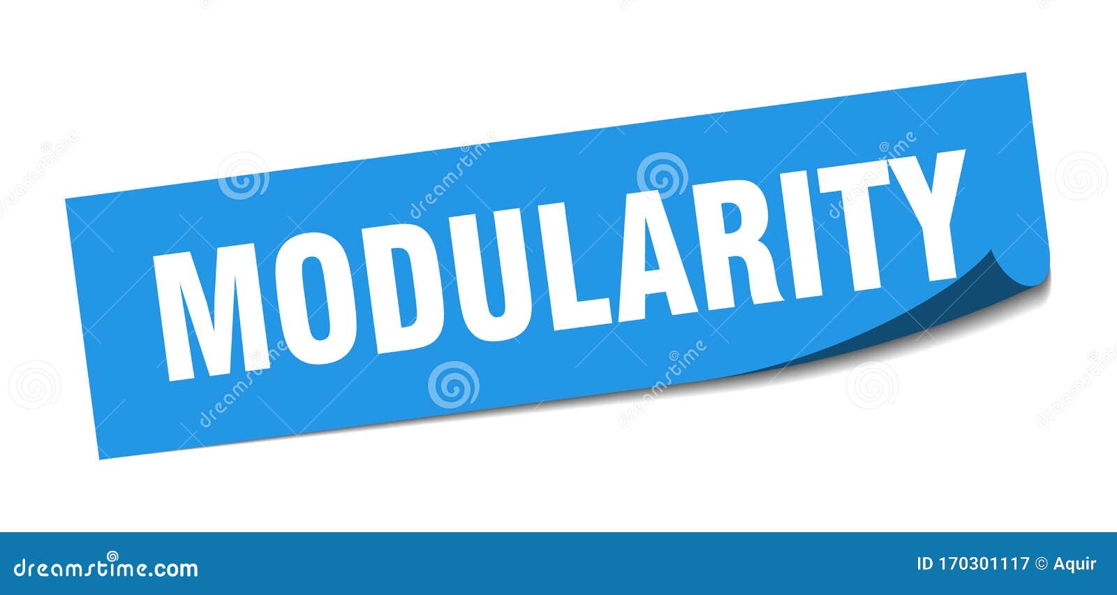Modularity Sticker. Modularity Sign Set. Vector Illustration ...