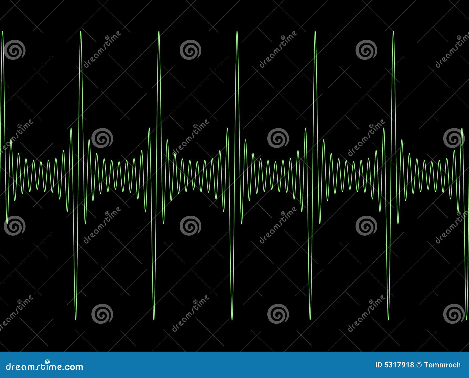 Modulated sine wave stock illustration. Illustration of audio - 5317918