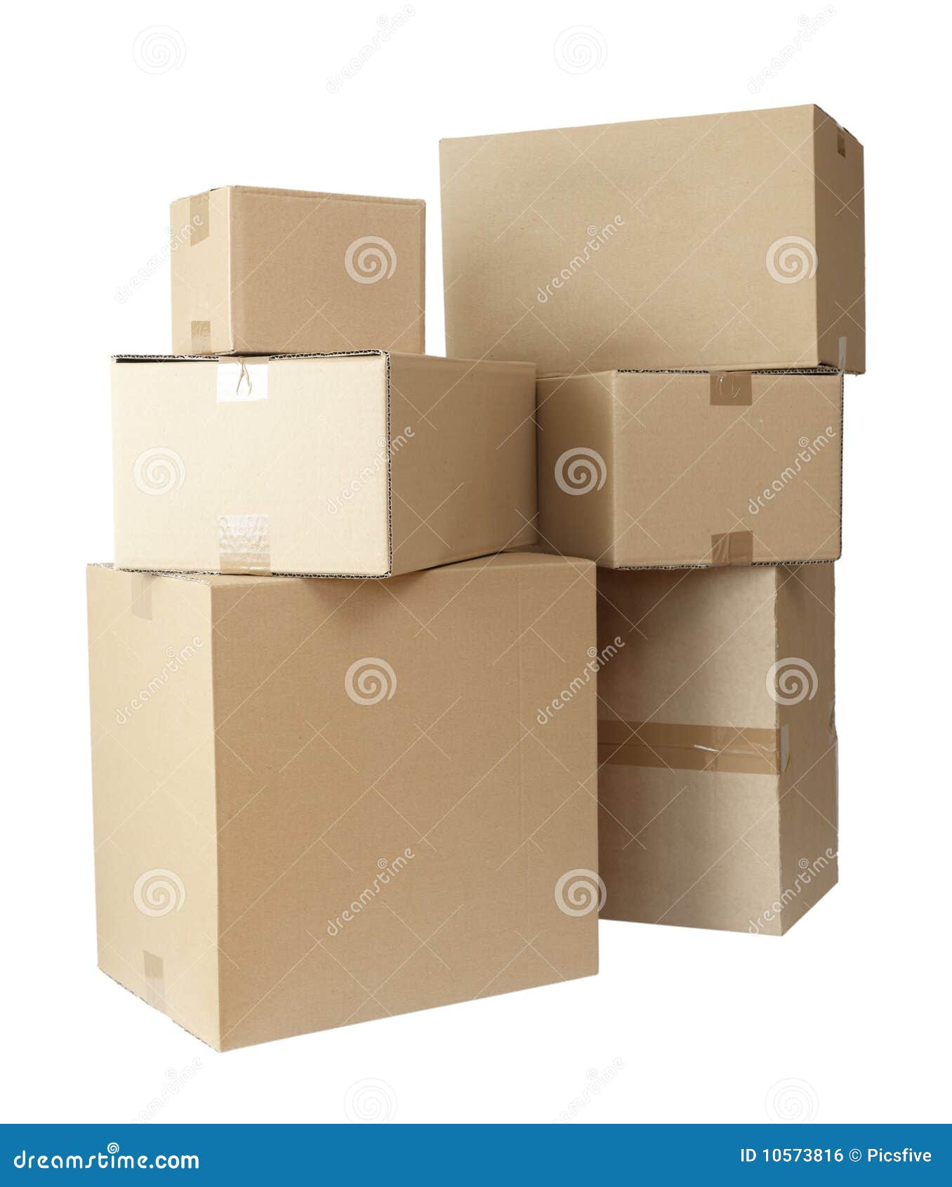 Module De Pile De Boîtes En Carton Photo stock - Image du marchandises ...