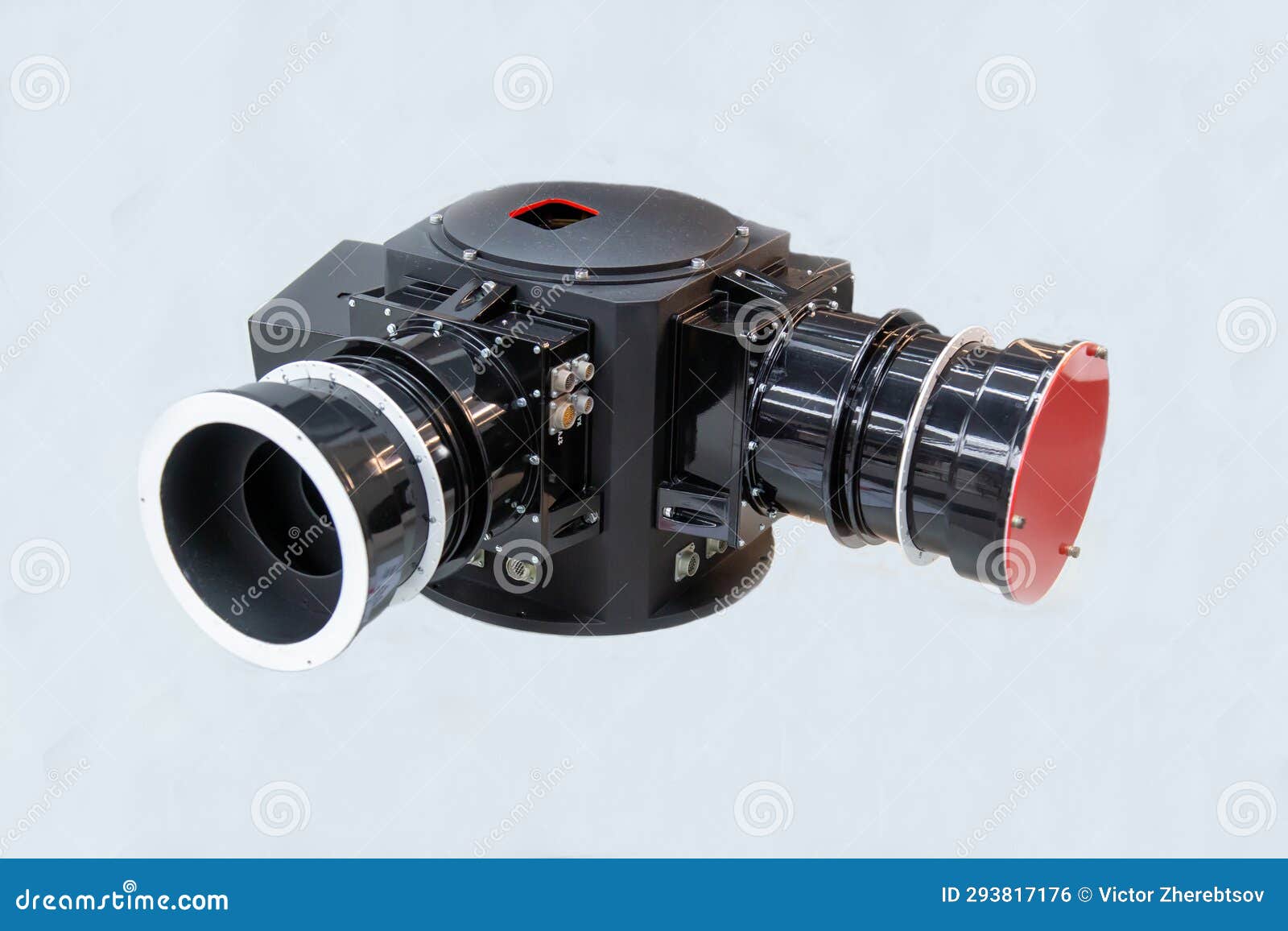 The Module of the Integrated Inertial Satellite System is Black. Stock ...