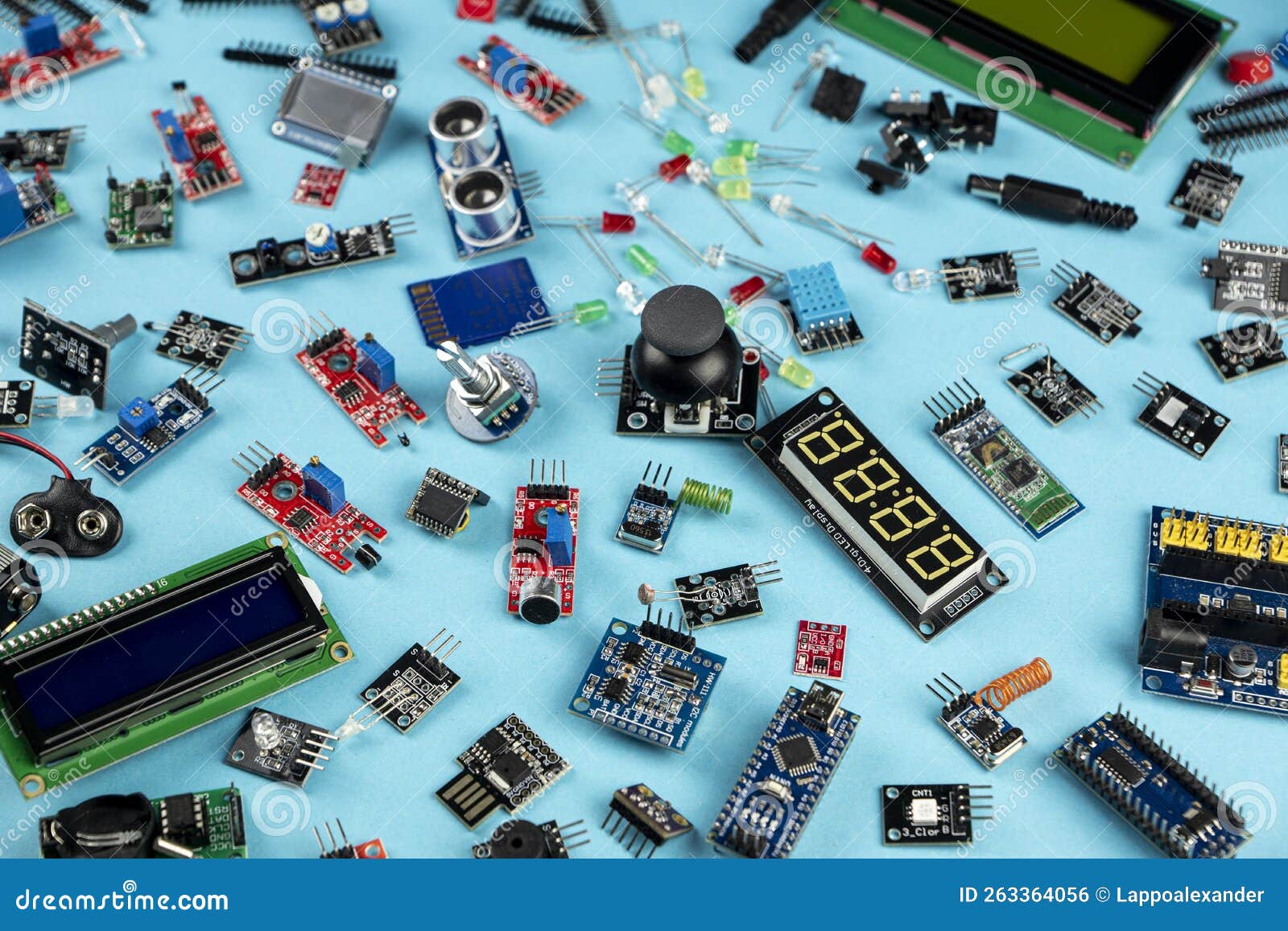 Modules of the Electronic Designer for Training Stock Photo - Image of ...