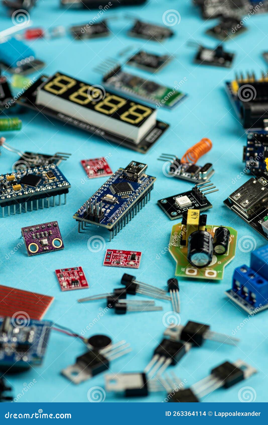 Modules of the Electronic Designer for Training Stock Photo - Image of ...
