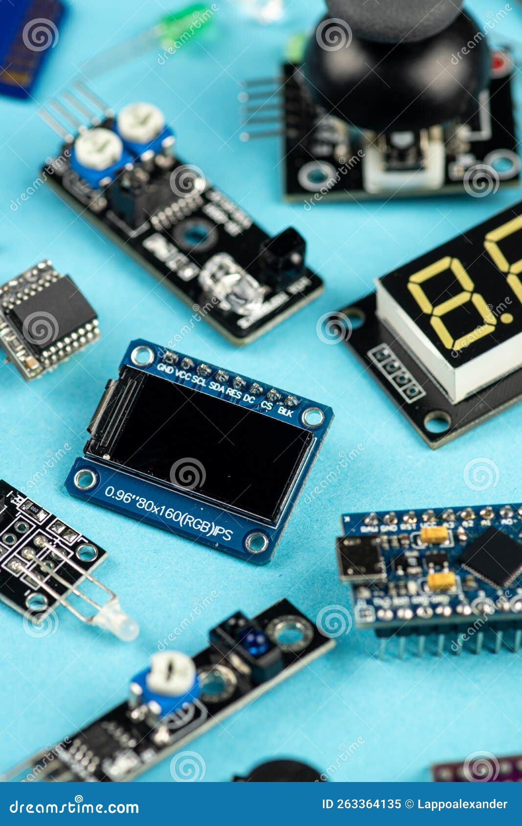 Modules of the Electronic Designer for Training Stock Image - Image of ...