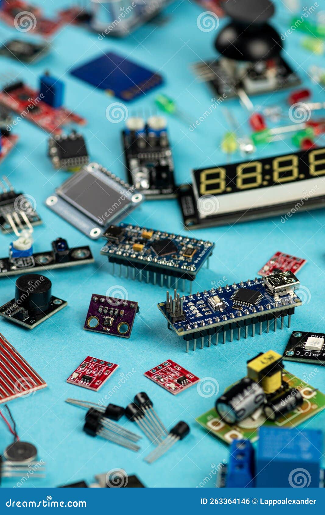Modules of the Electronic Designer for Training Stock Photo - Image of ...