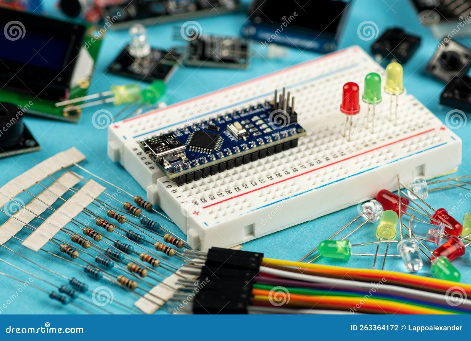 Modules of the Electronic Designer for Training Stock Photo - Image of ...