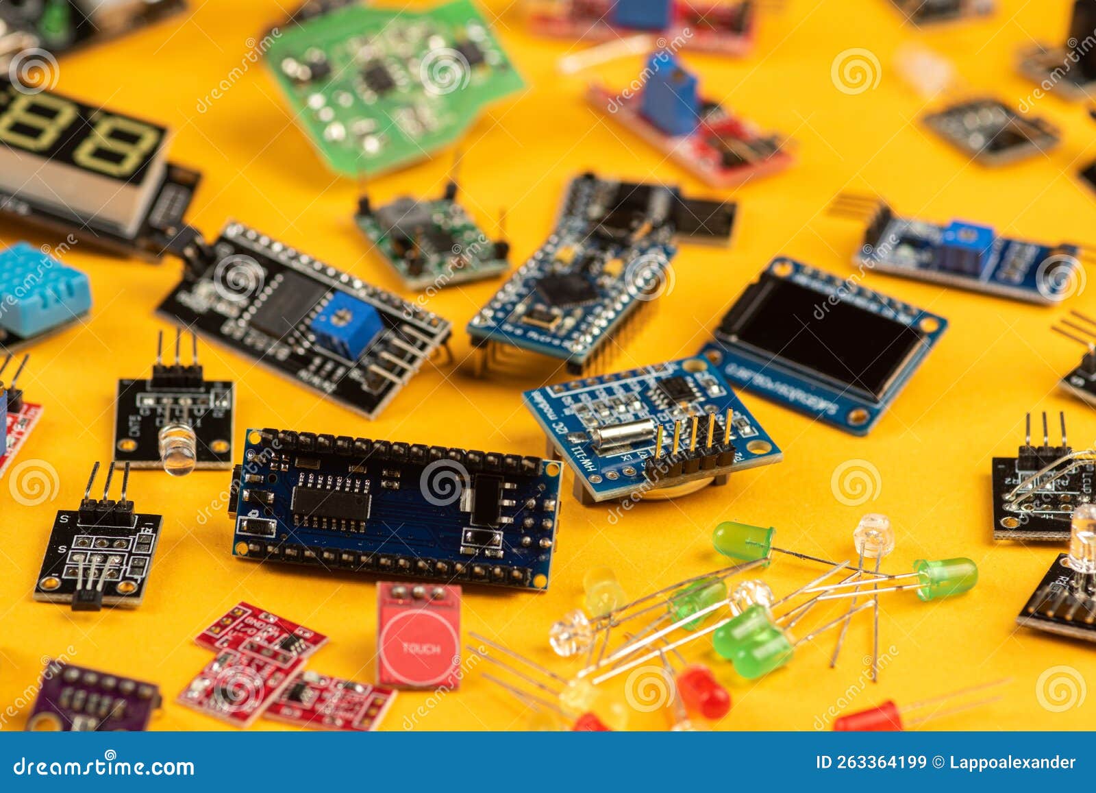 Modules of the Electronic Designer for Training Stock Image - Image of ...