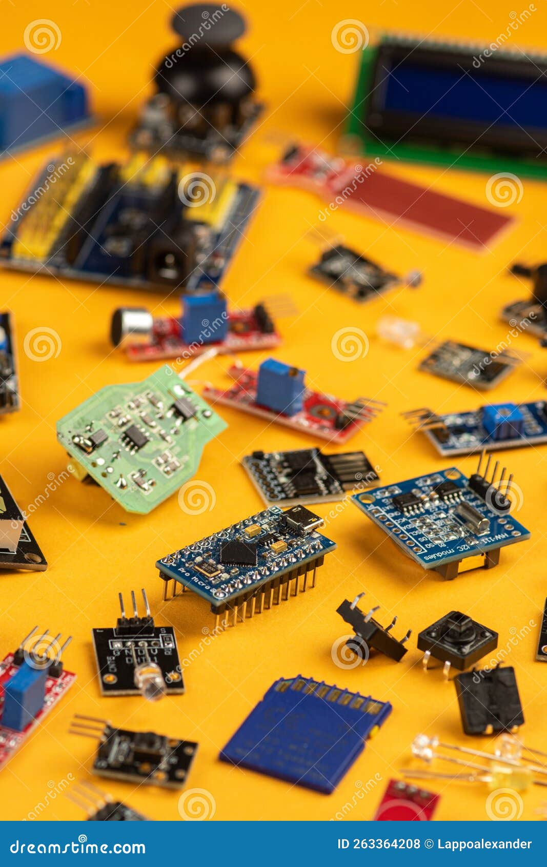 Modules of the Electronic Designer for Training Stock Photo - Image of ...