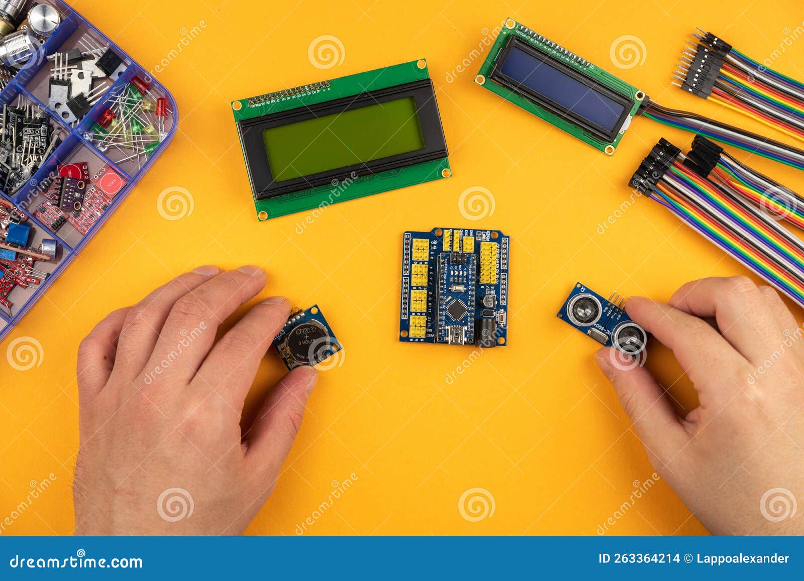 Modules of the Electronic Designer for Training Stock Photo - Image of ...