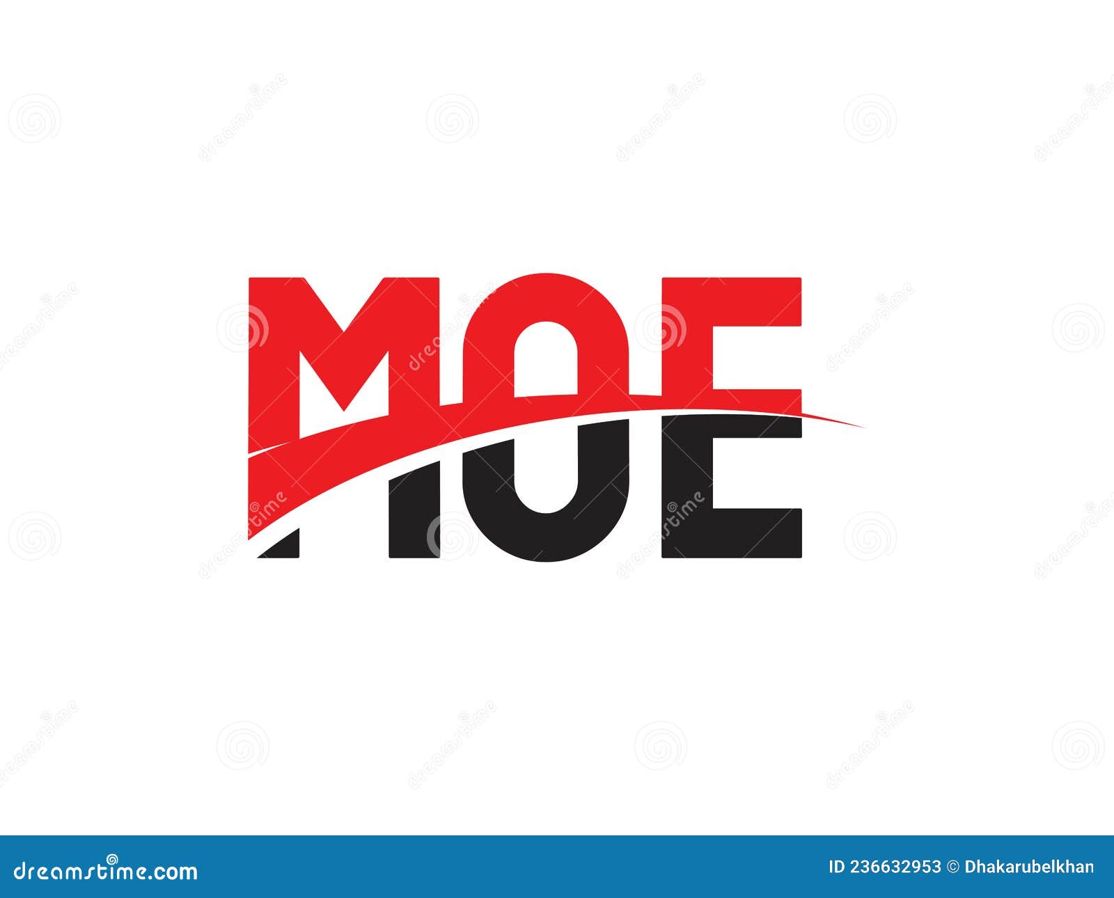MOE Letter Initial Logo Design Stock Vector - Illustration of creative ...