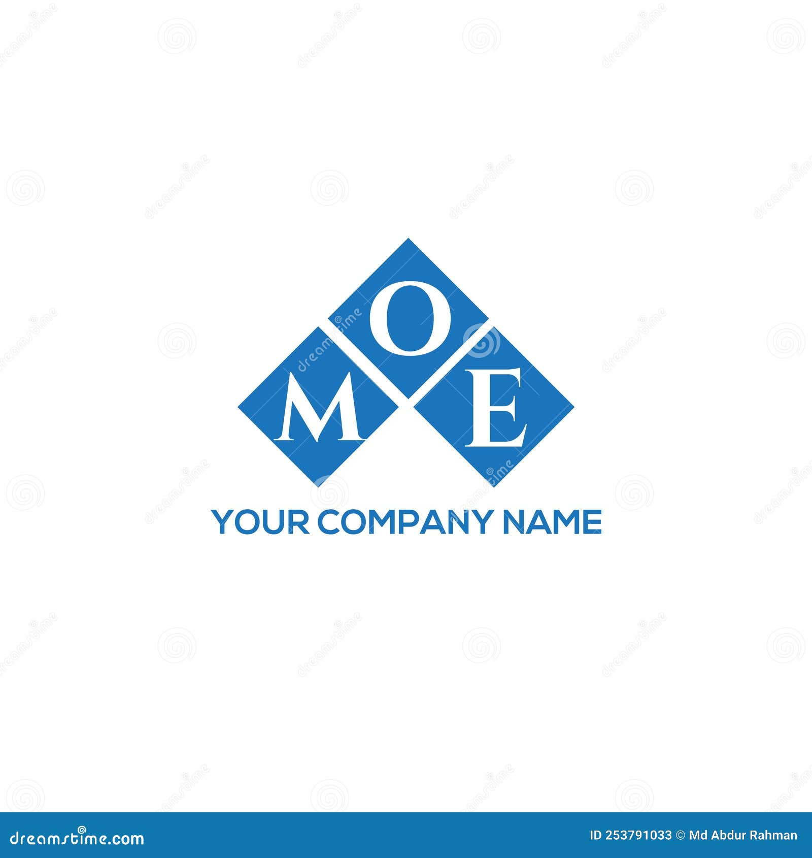 MOE Letter Logo Design on WHITE Background. MOE Creative Initials ...