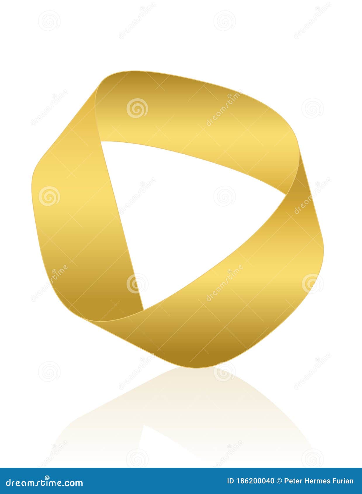 Moebius Strip Rainbow Colored Moebius Band Vector Illustration ...