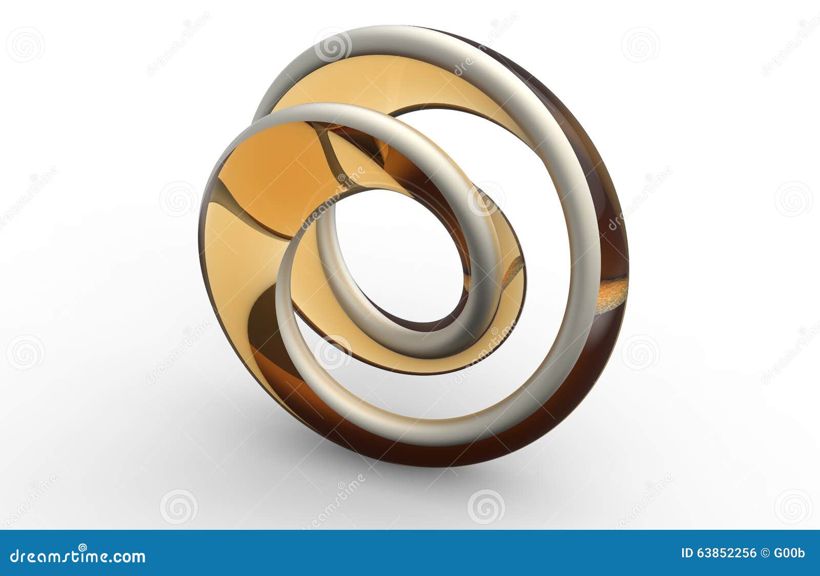 Moebius strip shape object stock illustration. Illustration of ...