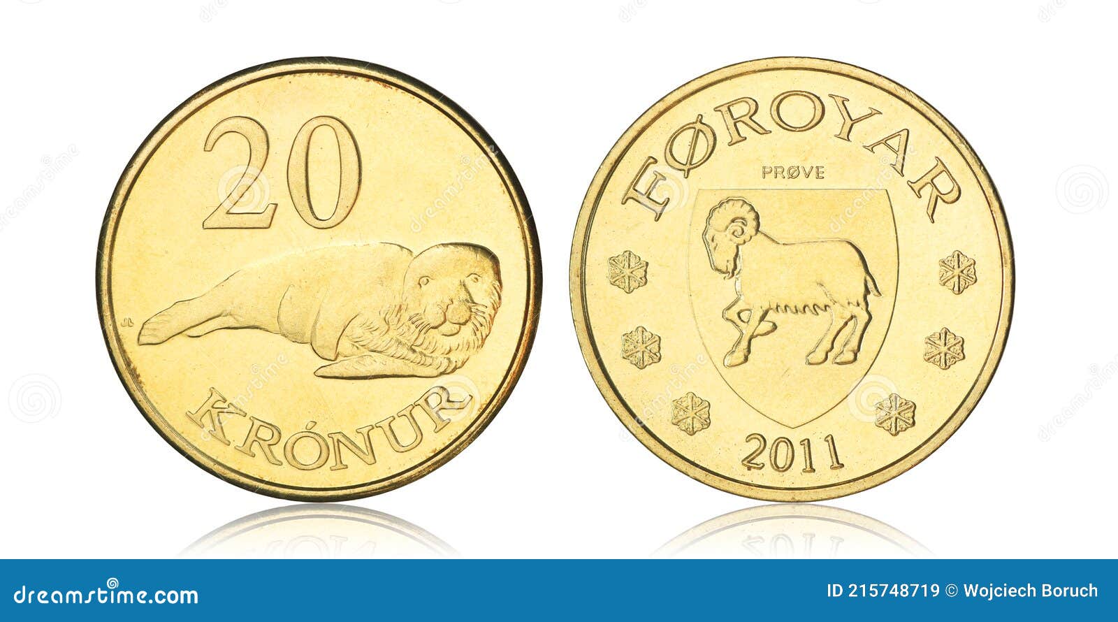 Moeda De 20 Coroas a Partir De 2011 Imagem de Stock - Imagem de ...