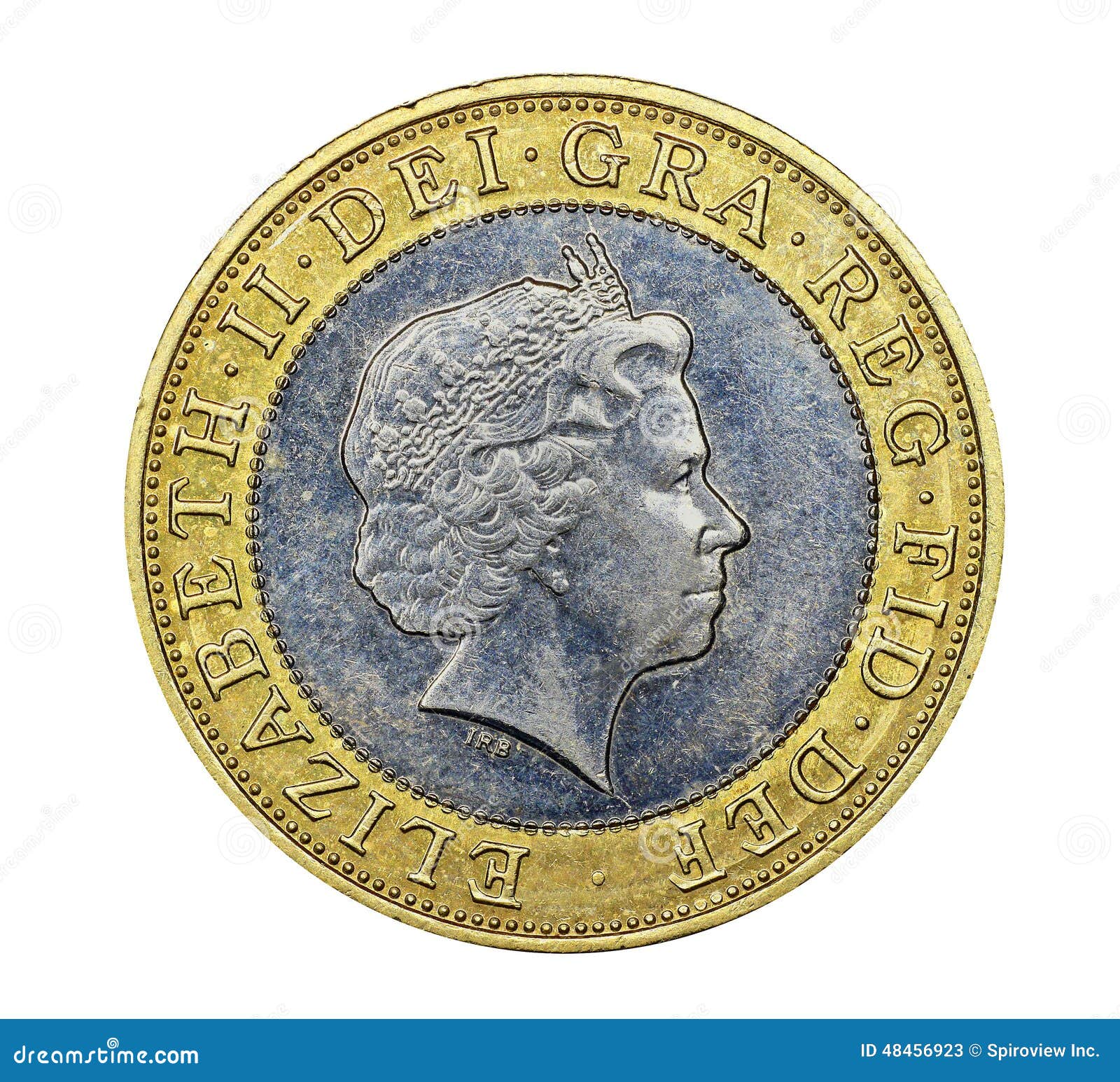 Moeda De Libra De Ingleses Dois Foto de Stock Editorial - Imagem de ...