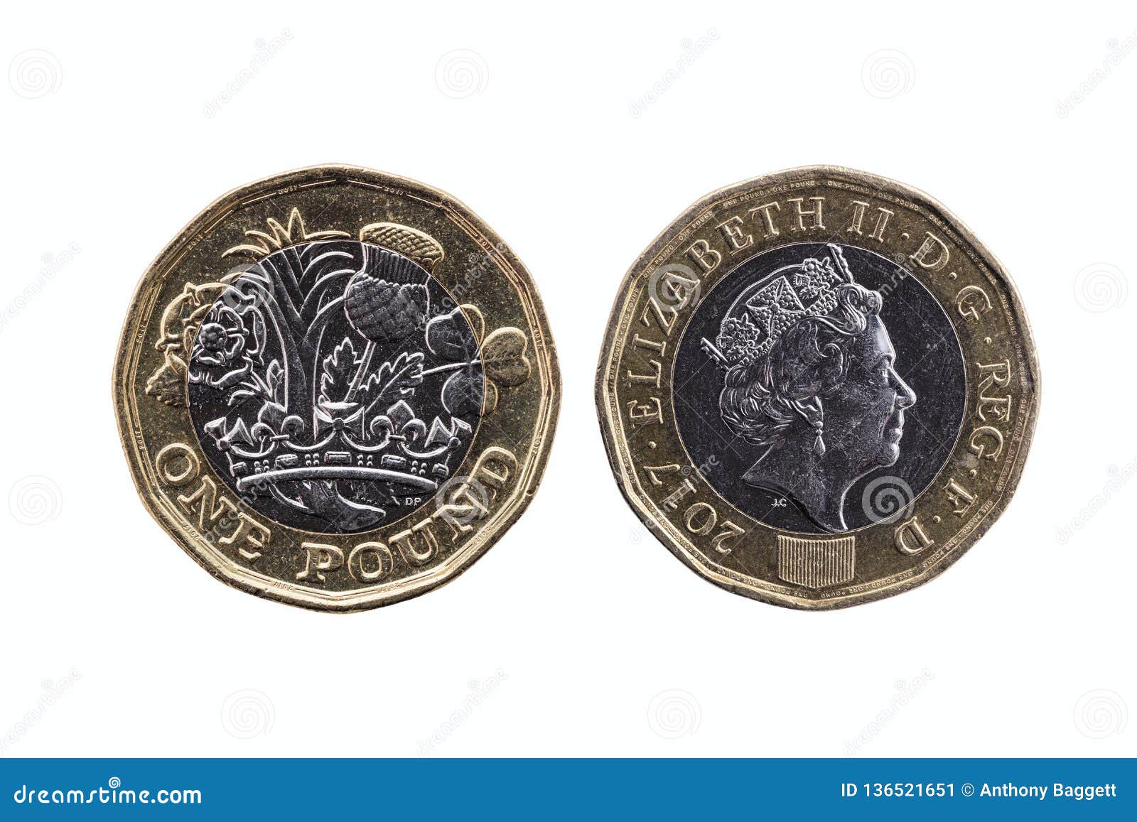 Moeda de libra do novo foto editorial. Imagem de macro - 136521651
