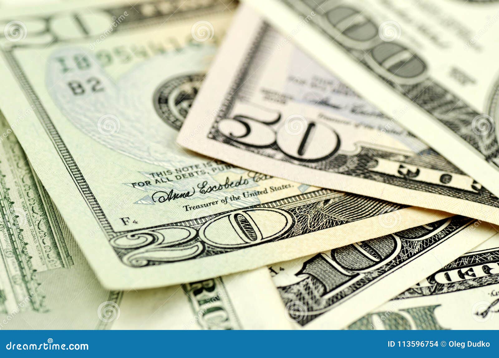 Moeda De Papel Do Estados Unidos Foto de Stock - Imagem de fundos ...