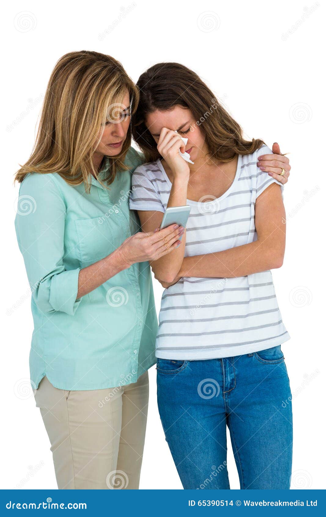 Moeder Die Haar Dochter Troosten Stock Foto - Image of ziekte, binnen ...