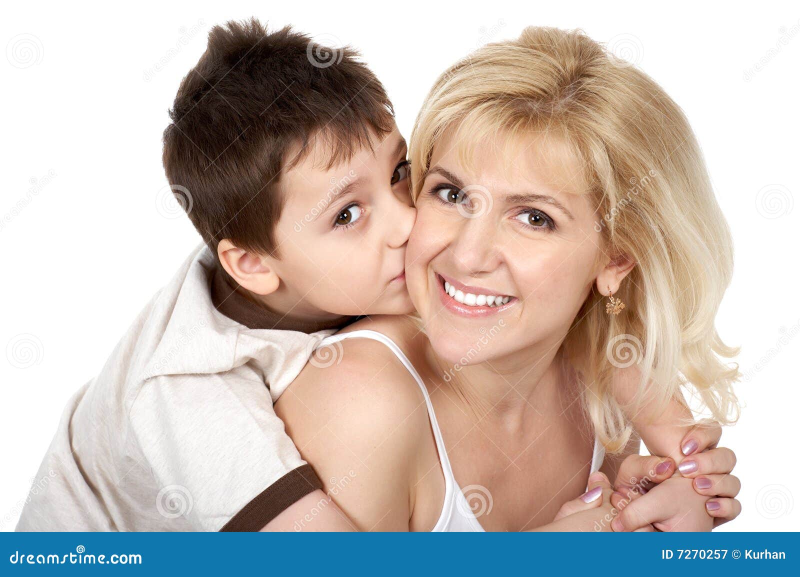 Moeder en zoon stock afbeelding. Image of liefde, ouderschap - 7270257