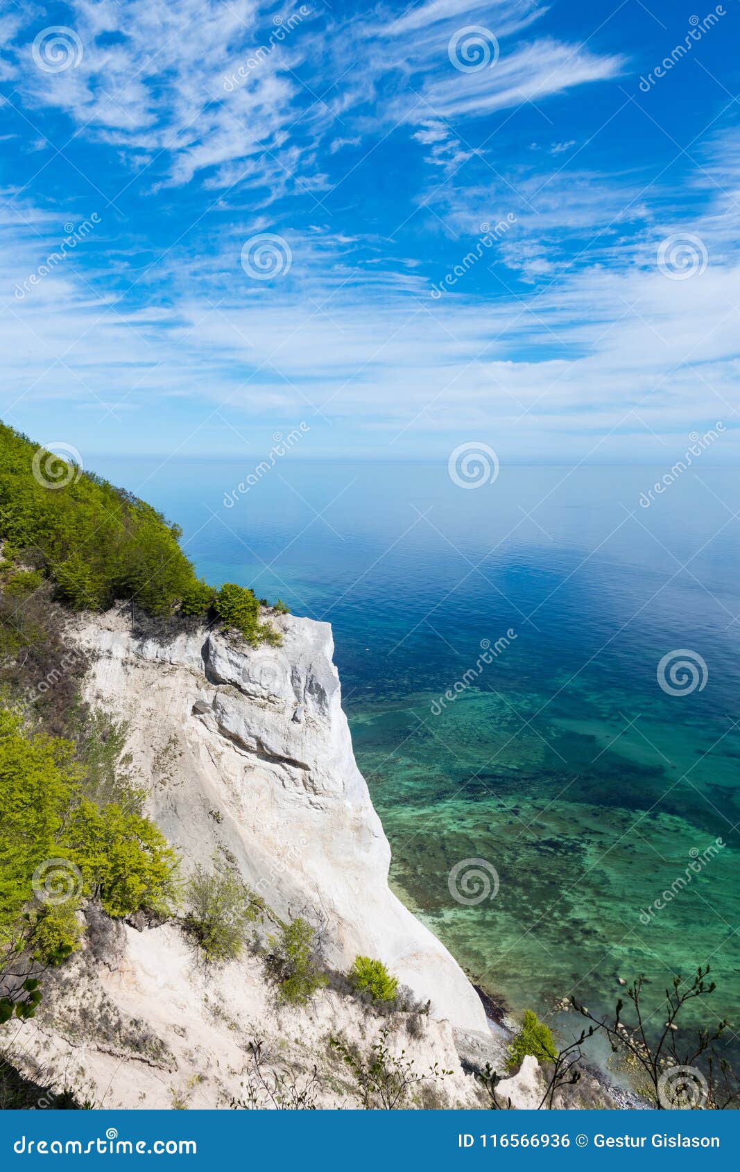 Moens Klint Chalk Cliffs in Denmark Stock Photo - Image of island ...
