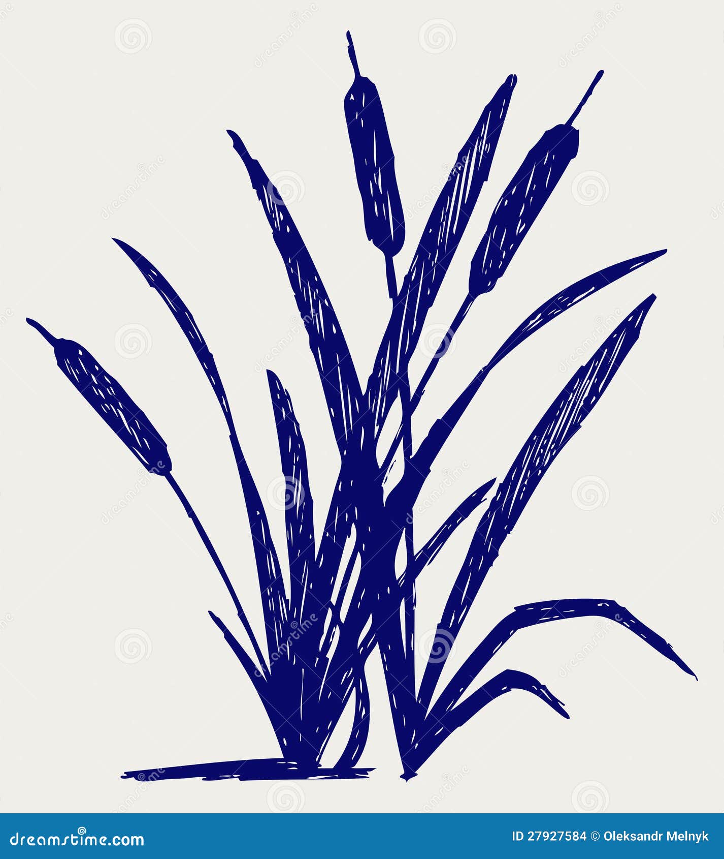 Moeras. De Stijl Van De Krabbel Vector Illustratie - Illustration of ...