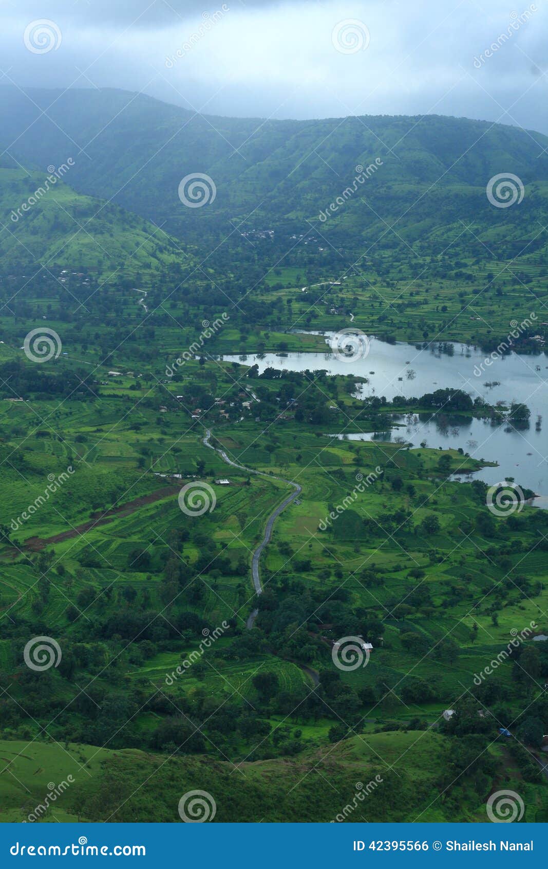 Moesson in Een Indisch Landschap Stock Foto - Image of boete, moesson ...