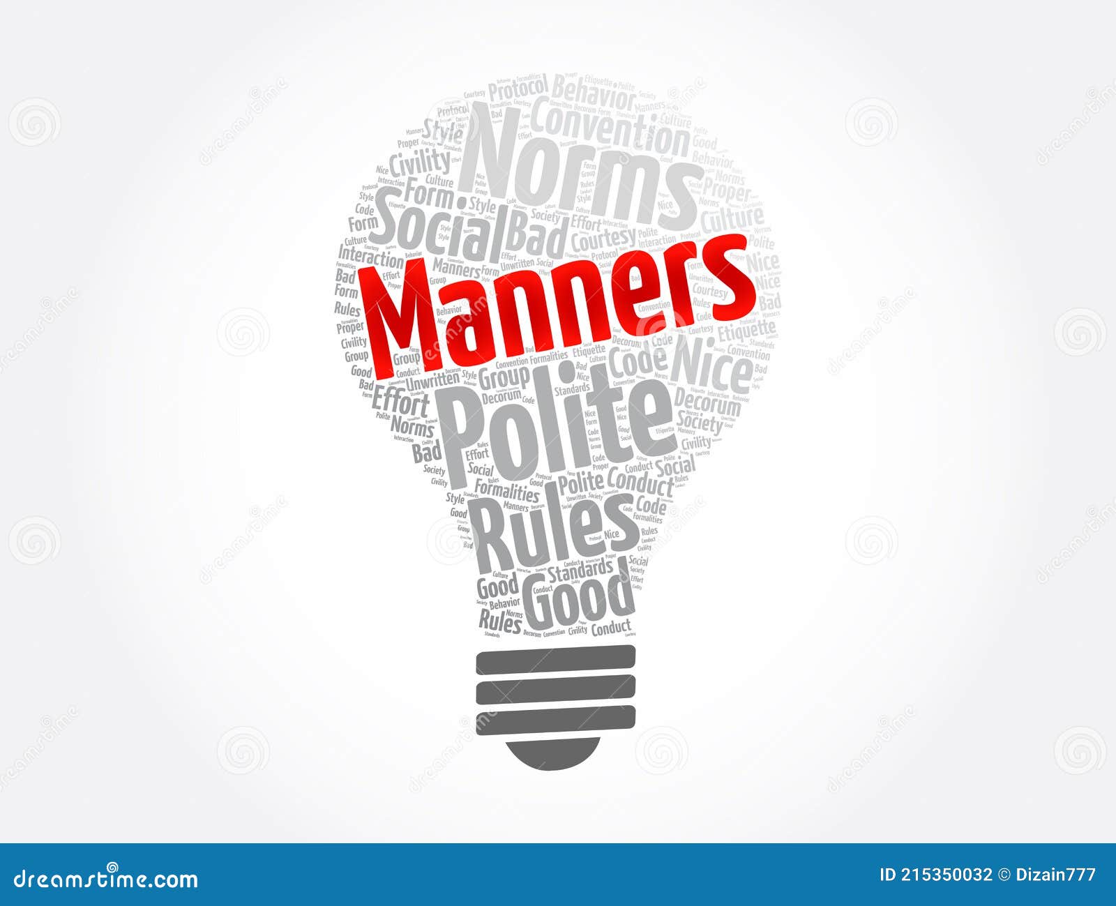 Moeurs Bulb Word Cloud Collage Concept Fond Illustration Stock ...