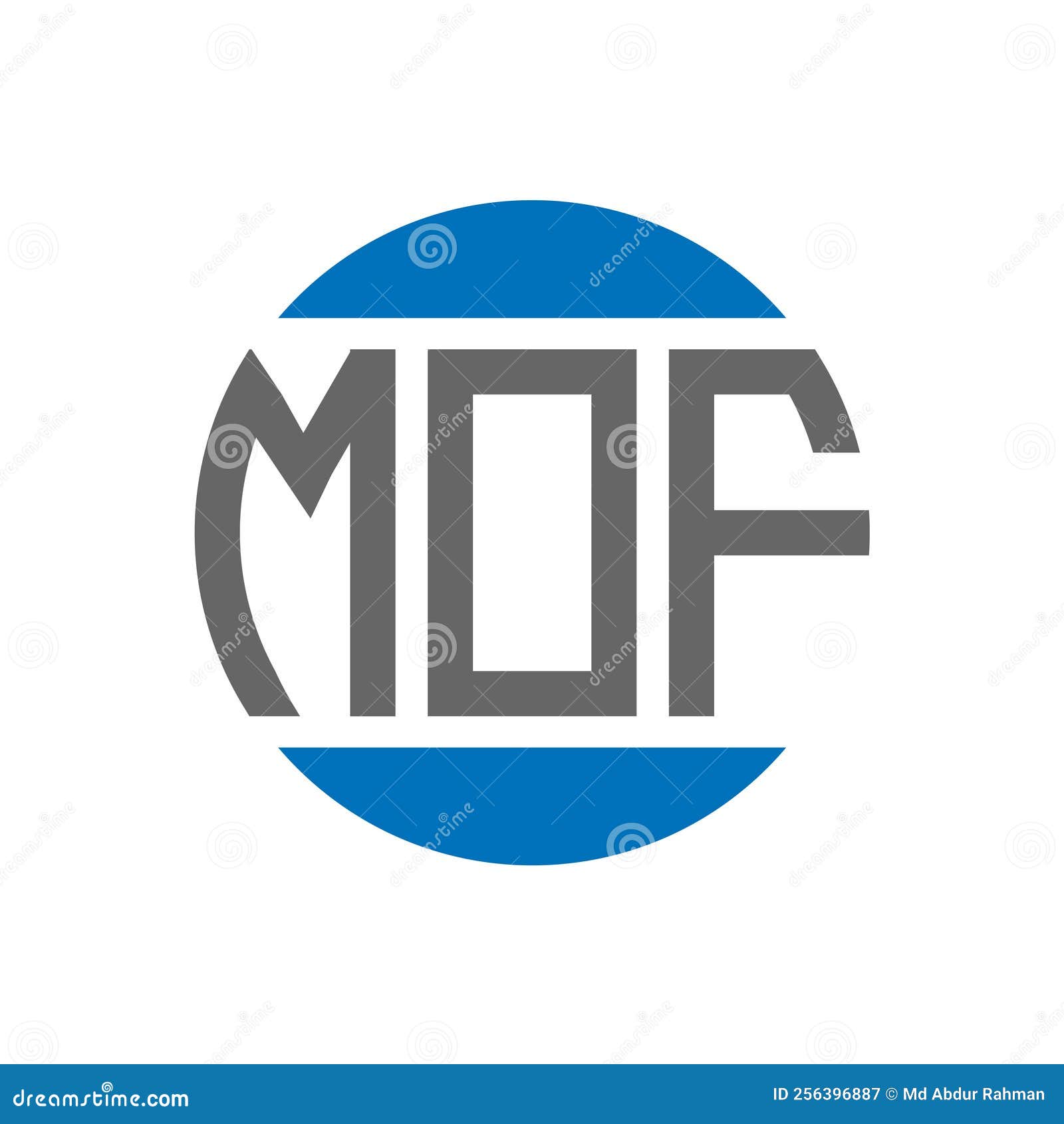 MOF Letter Logo Design on White Background. MOF Creative Initials ...