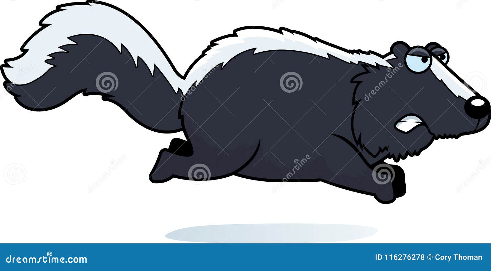 Mofeta Enojada De La Historieta Ilustración del Vector - Ilustración de ...