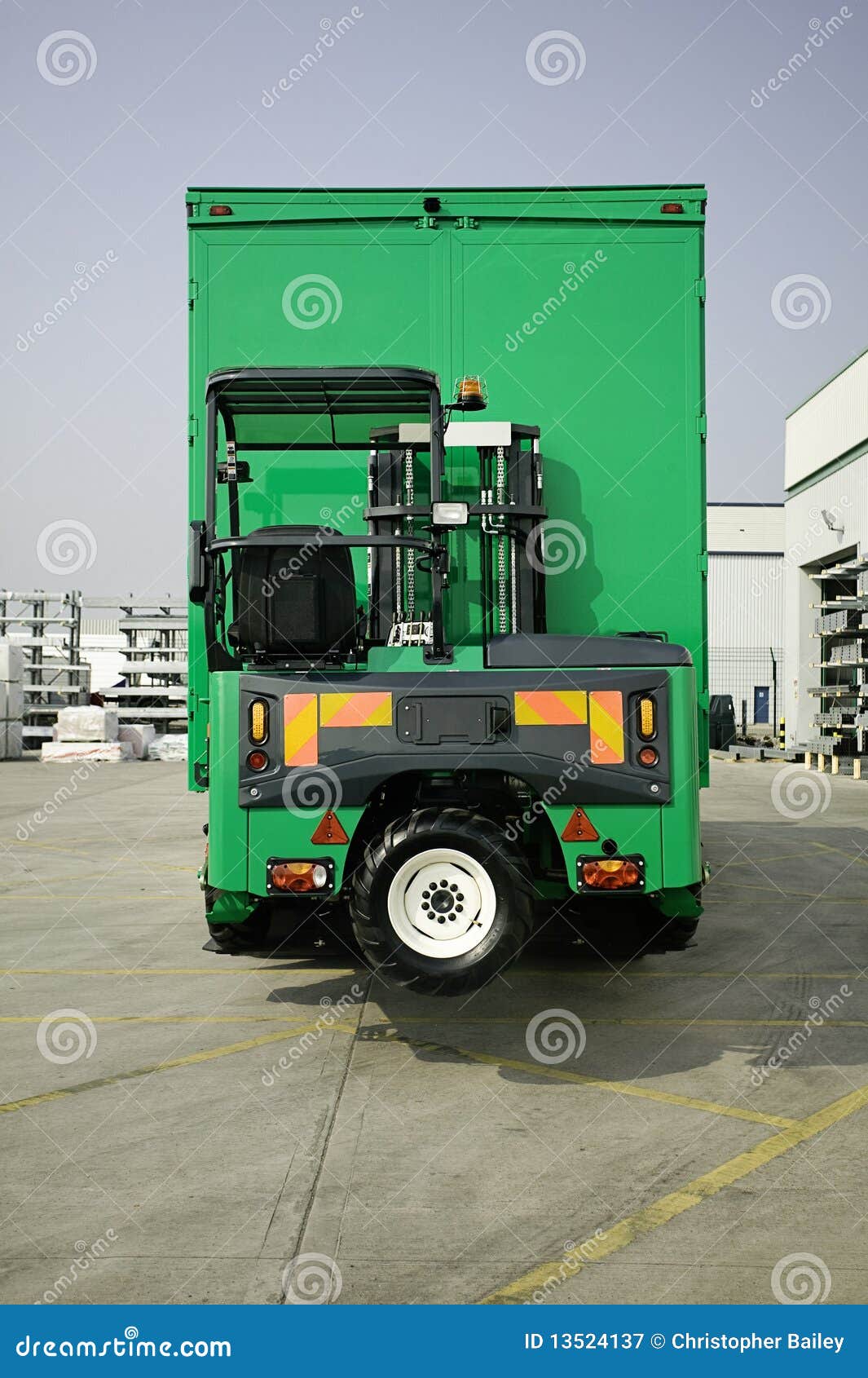 Moffett LKW Eingehangener Gabelstapler Stockbild - Bild von doppelpol ...