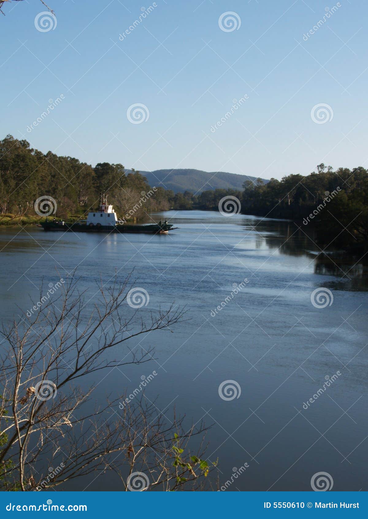 Moggill Ferry stock photo. Image of boat, moggill, towboat - 5550610