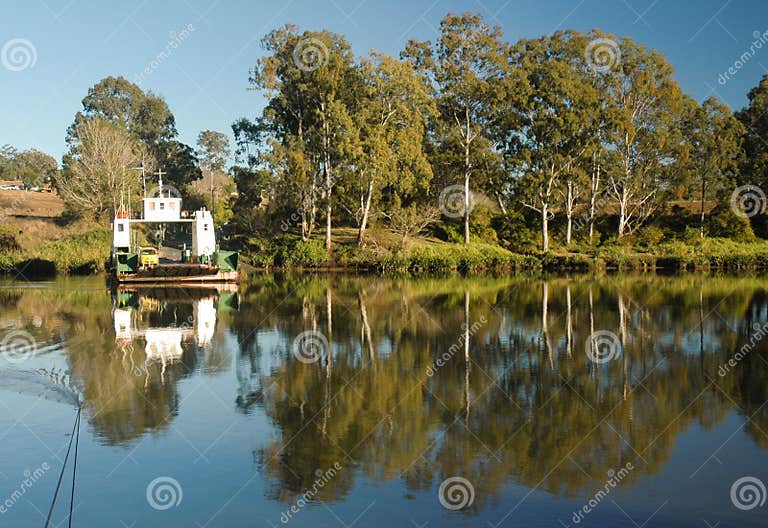 The Moggill Ferry stock photo. Image of ferry, trees, transport - 9935056