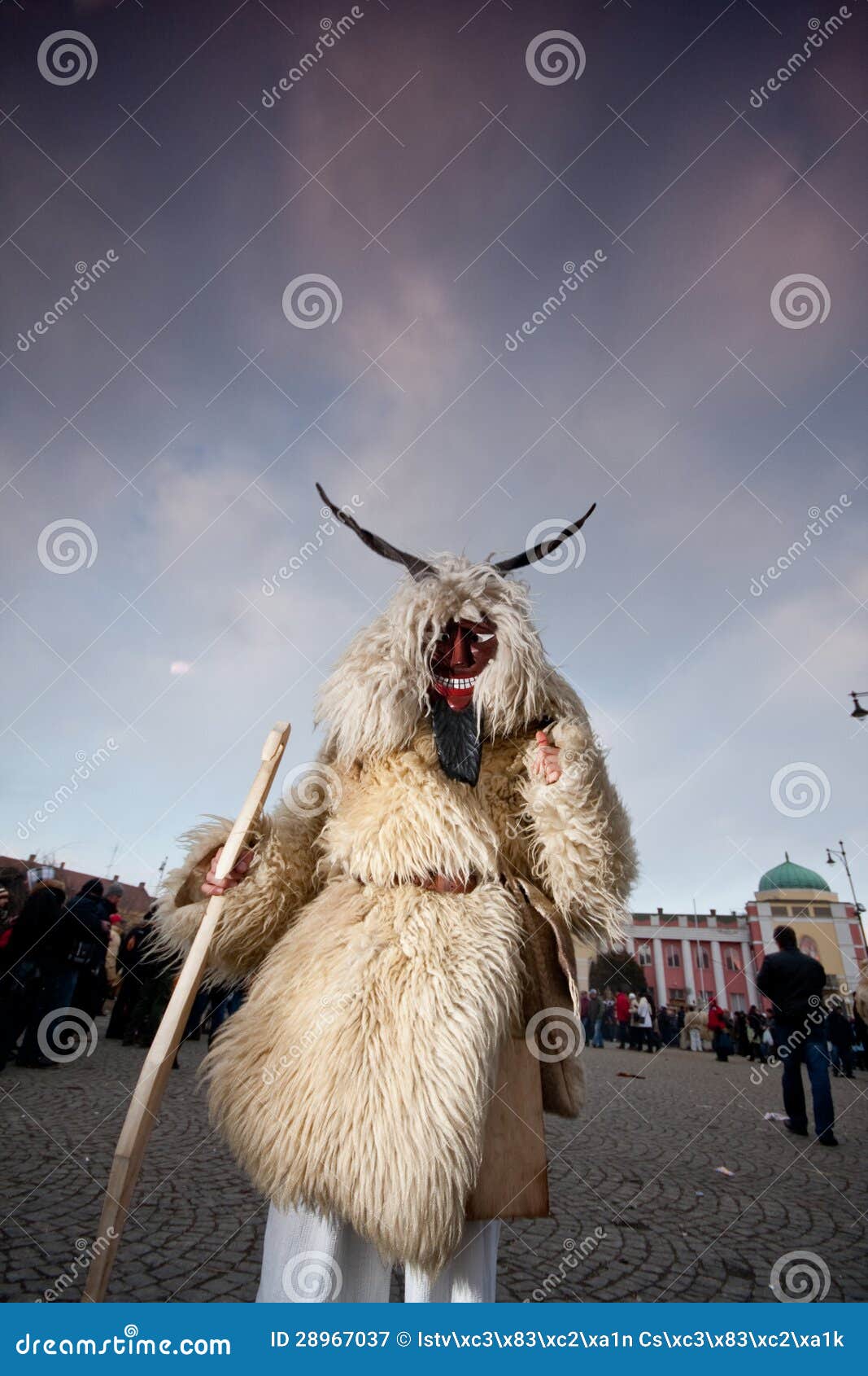 Mohacsi Busojaras carnival editorial photography. Image of horn - 28967037