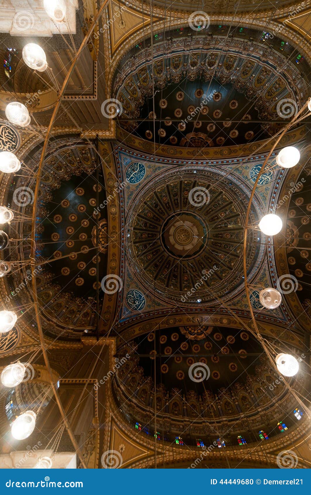 Mohamed Ali Mosque Dome, Saladin Citadel - Cairo, Egypt Stock Photo ...