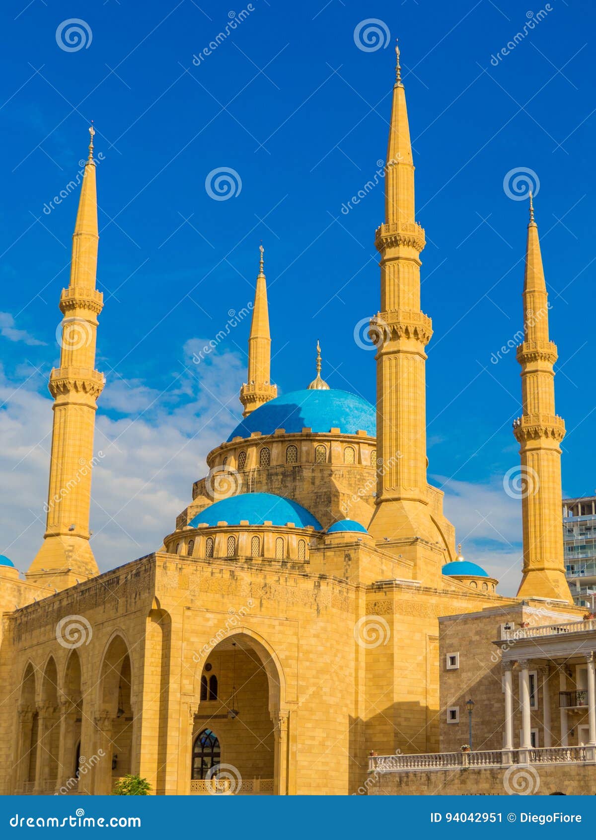 Mohammad Al-Amin Mosque in Beirut, Lebanon Stock Image - Image of ...