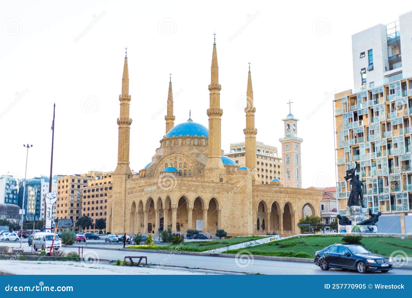 Mohammad Al-Amin Mosque in the Downtown Editorial Image - Image of ...