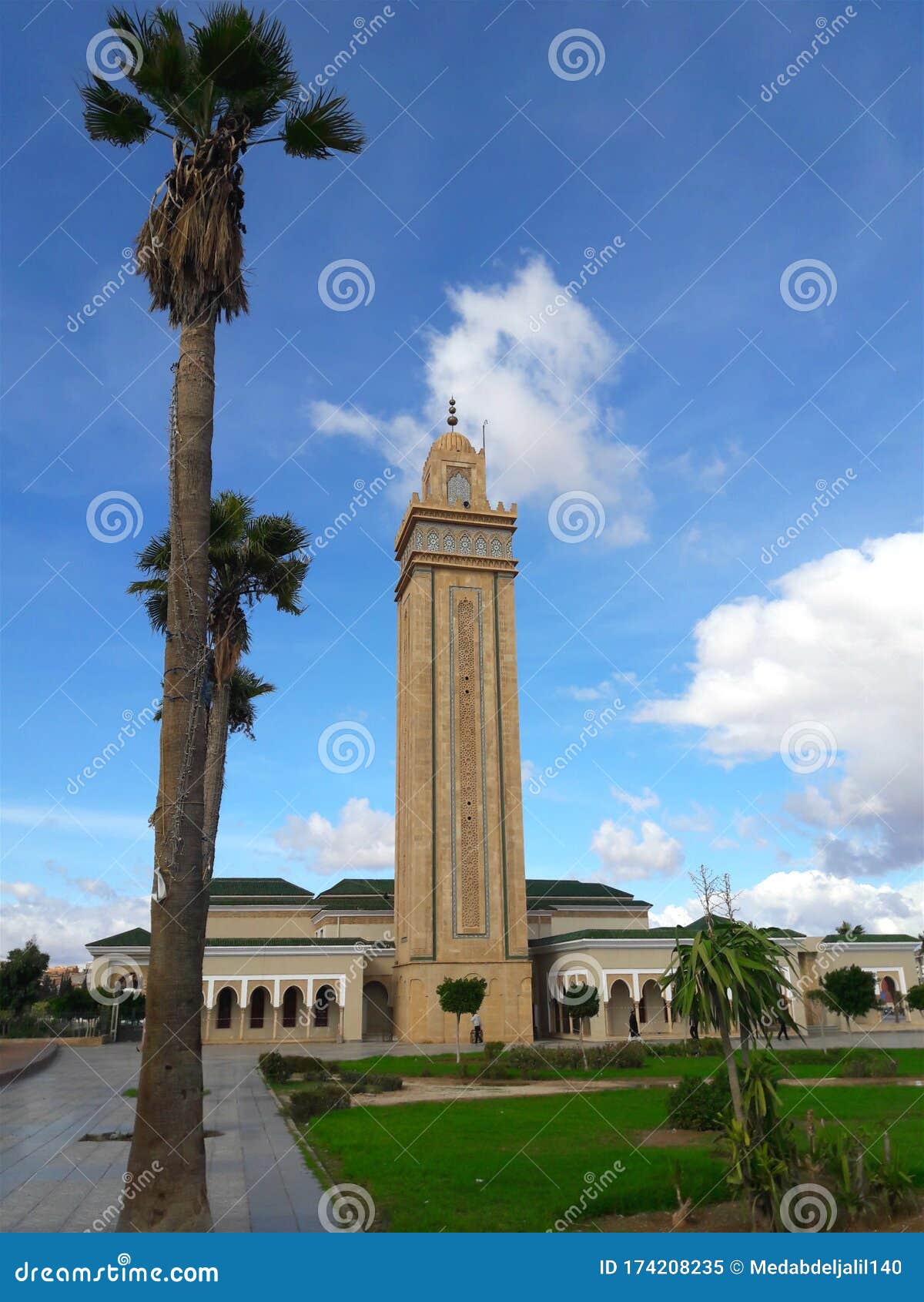 The Mohammed Six Mosque in the City of Oujda in Morocco Stock Image ...