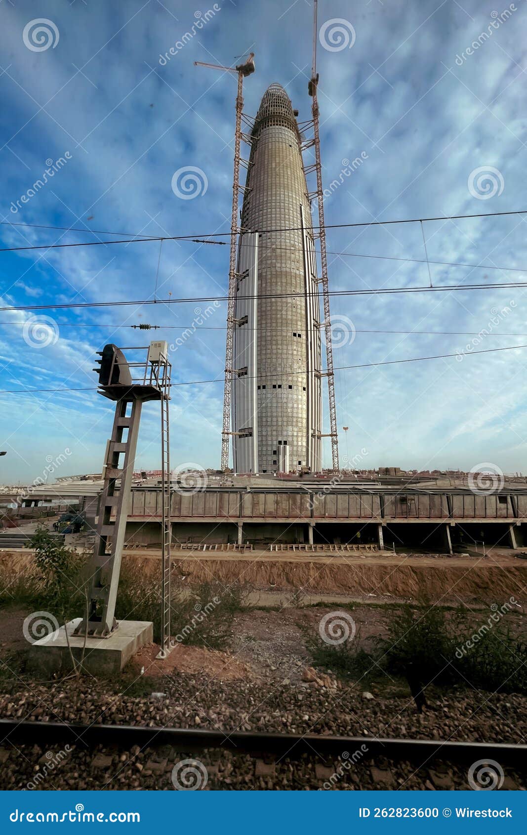 Mohammed VI Tower Under Construction in Rabat Editorial Image - Image ...