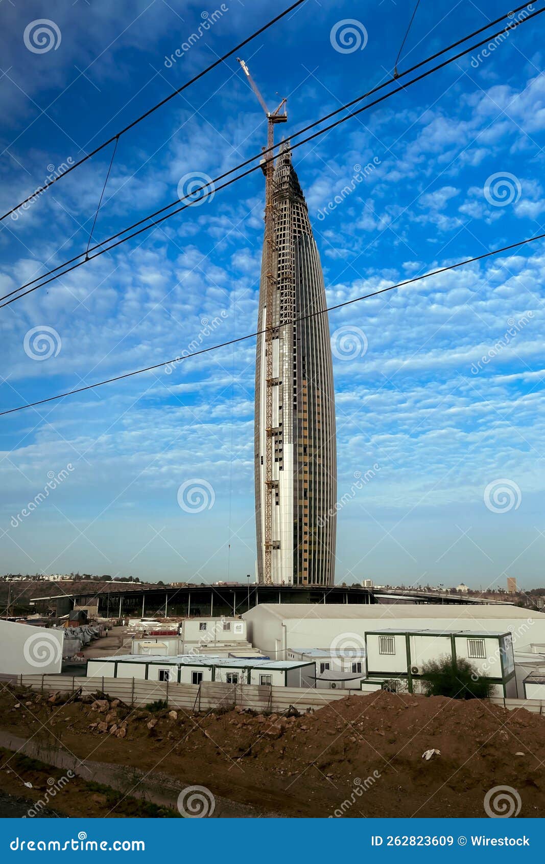 Mohammed VI Tower Under Construction in Rabat Editorial Stock Image ...