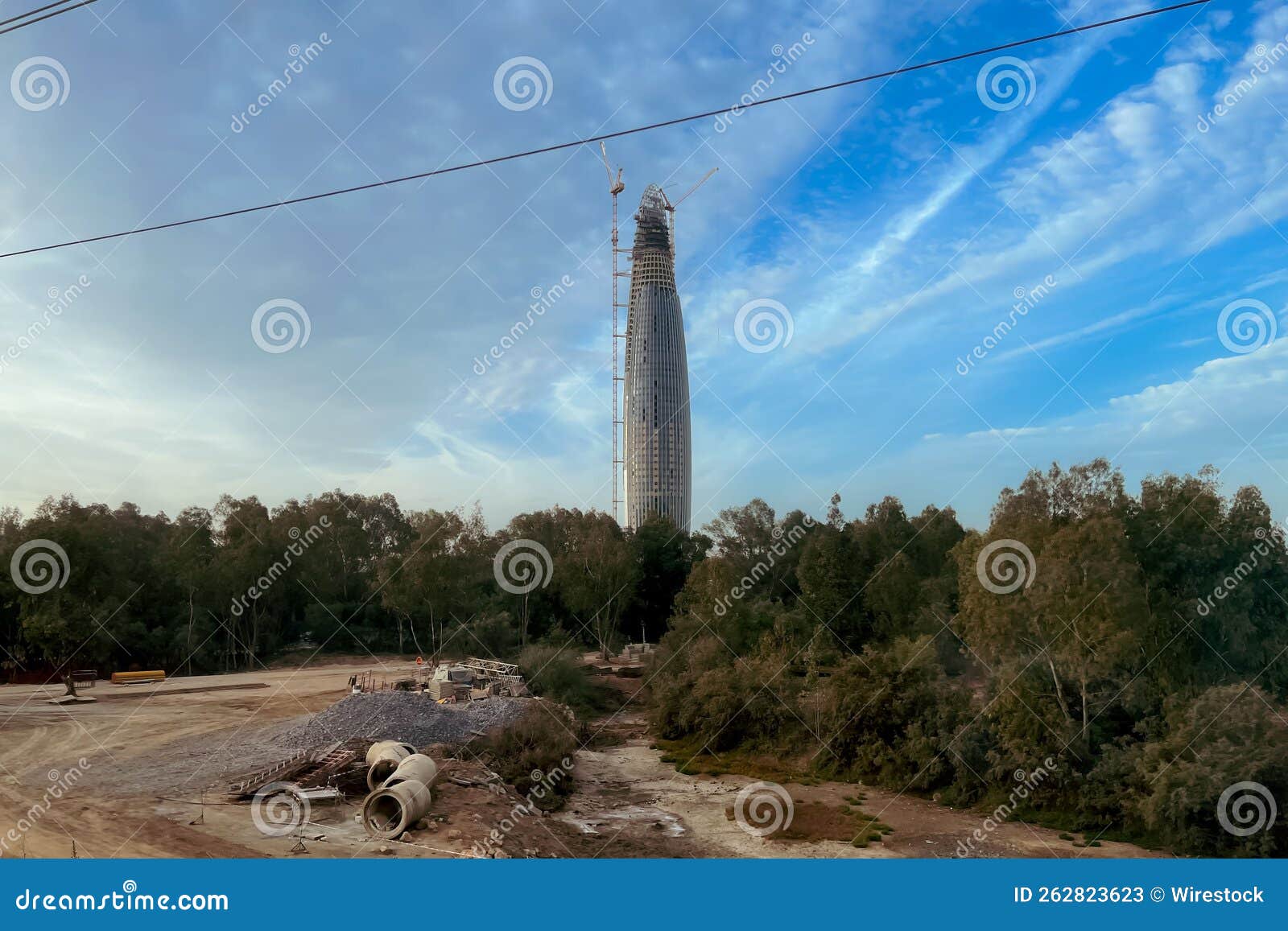 Mohammed VI Tower Under Construction in Rabat Editorial Stock Photo ...