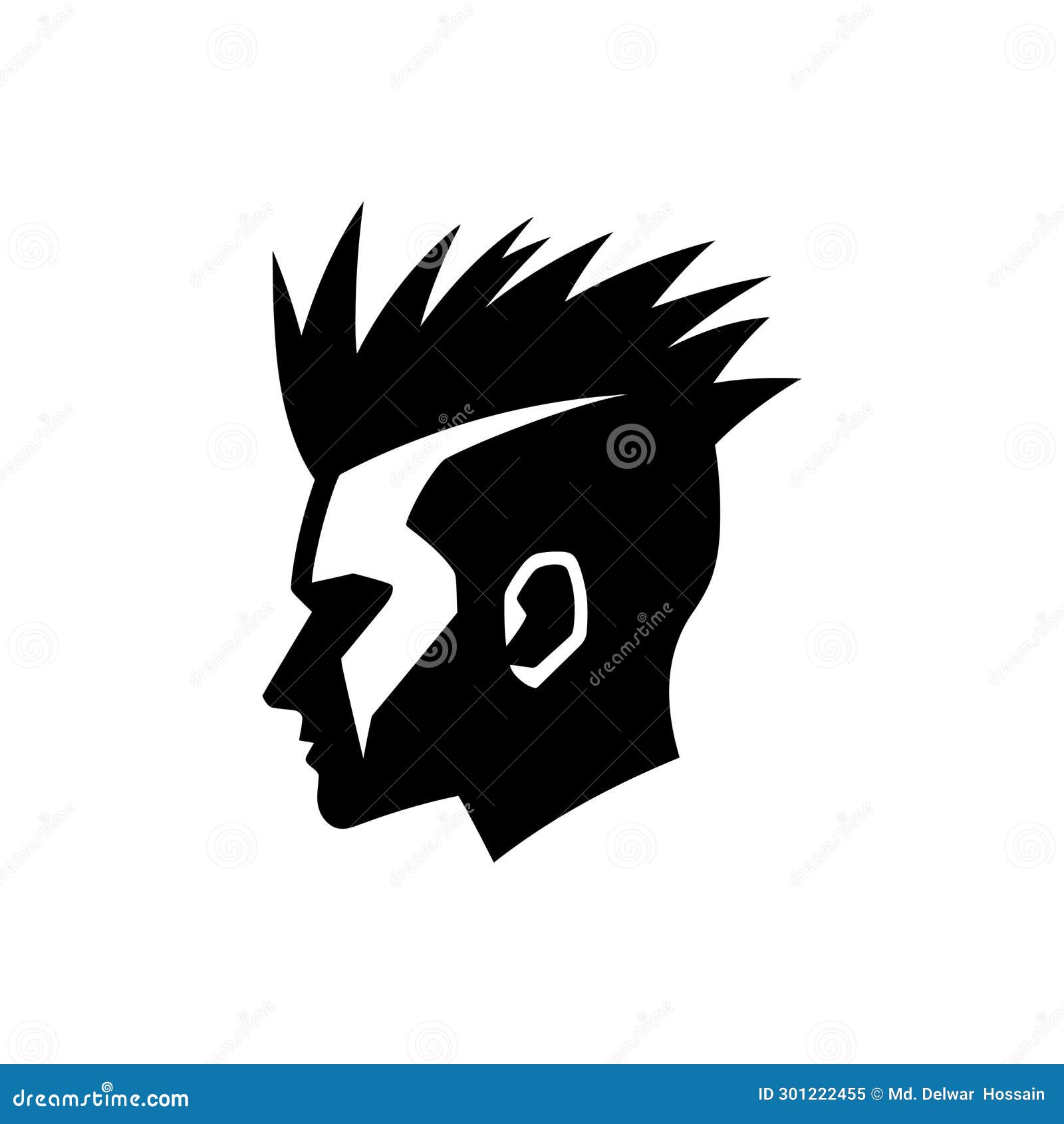 Mohawk icon stock illustration. Illustration of sign - 301222455