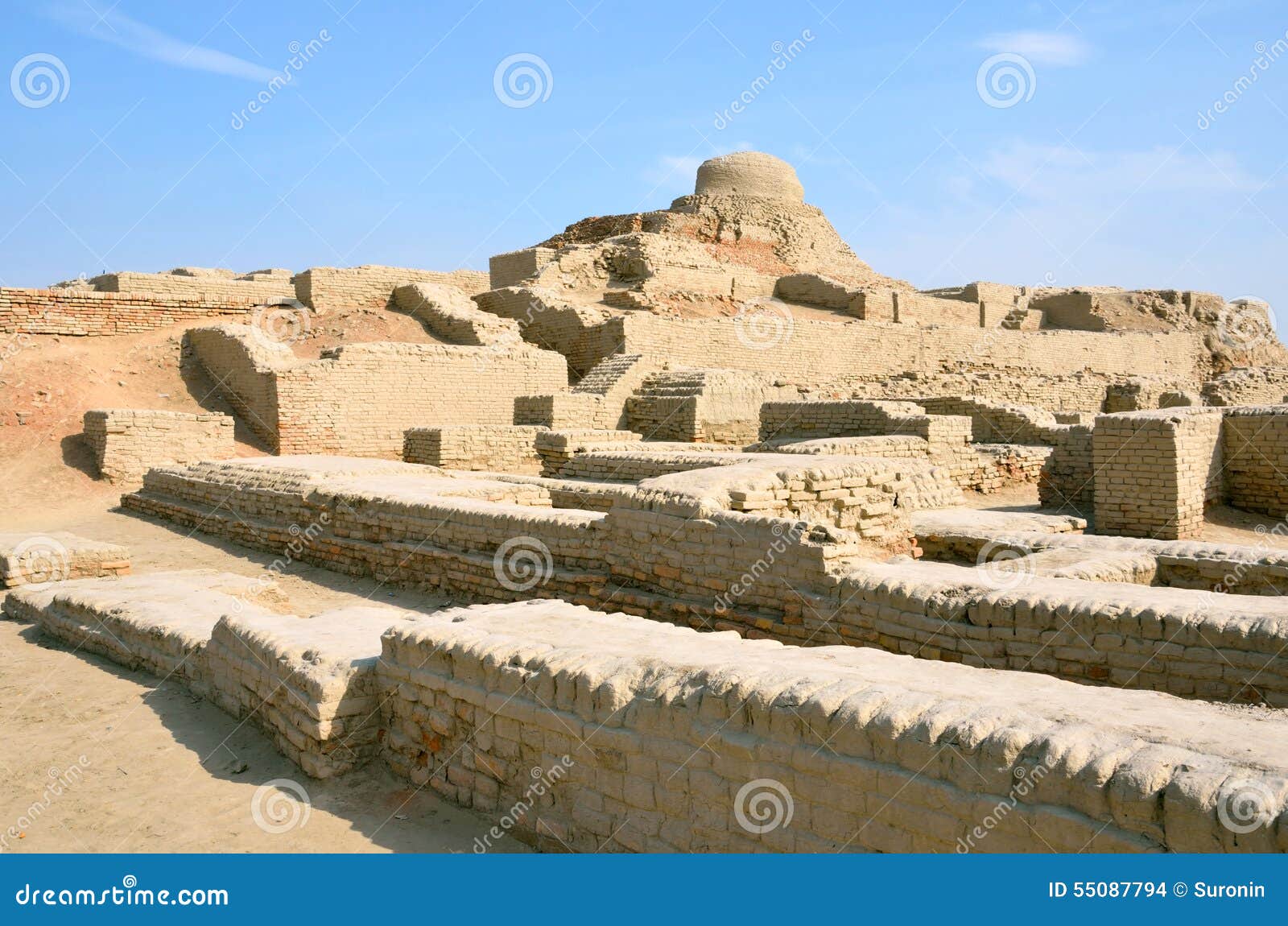 Mohenjo Daro stock photo. Image of civilization, mound - 55087794