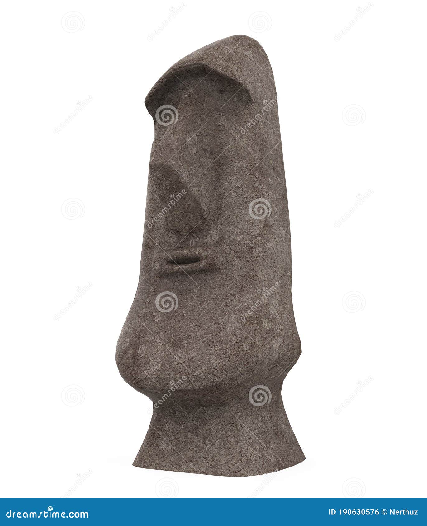 Moia Statue Isolated stock illustration. Illustration of sculpture ...