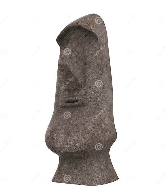 Moia Statue Isolated stock illustration. Illustration of sculpture ...