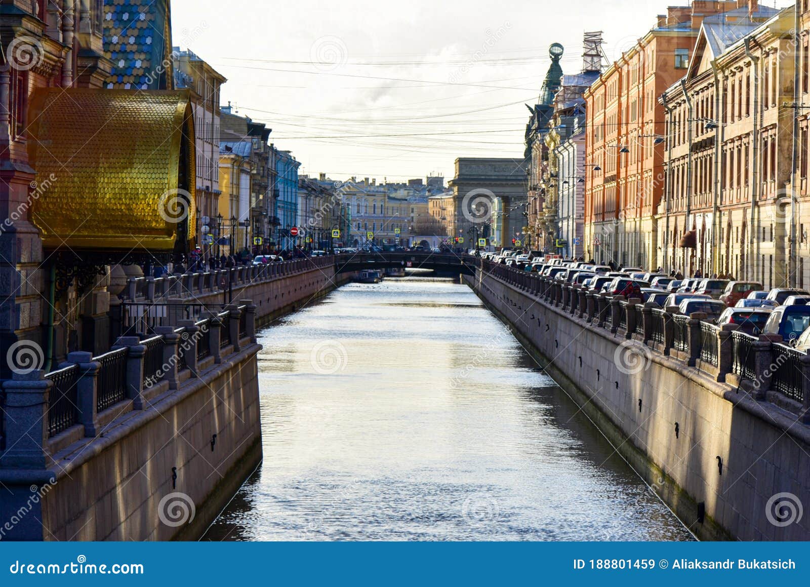 Moika River Canal in St. Petersburg Stock Image - Image of ship, boat ...